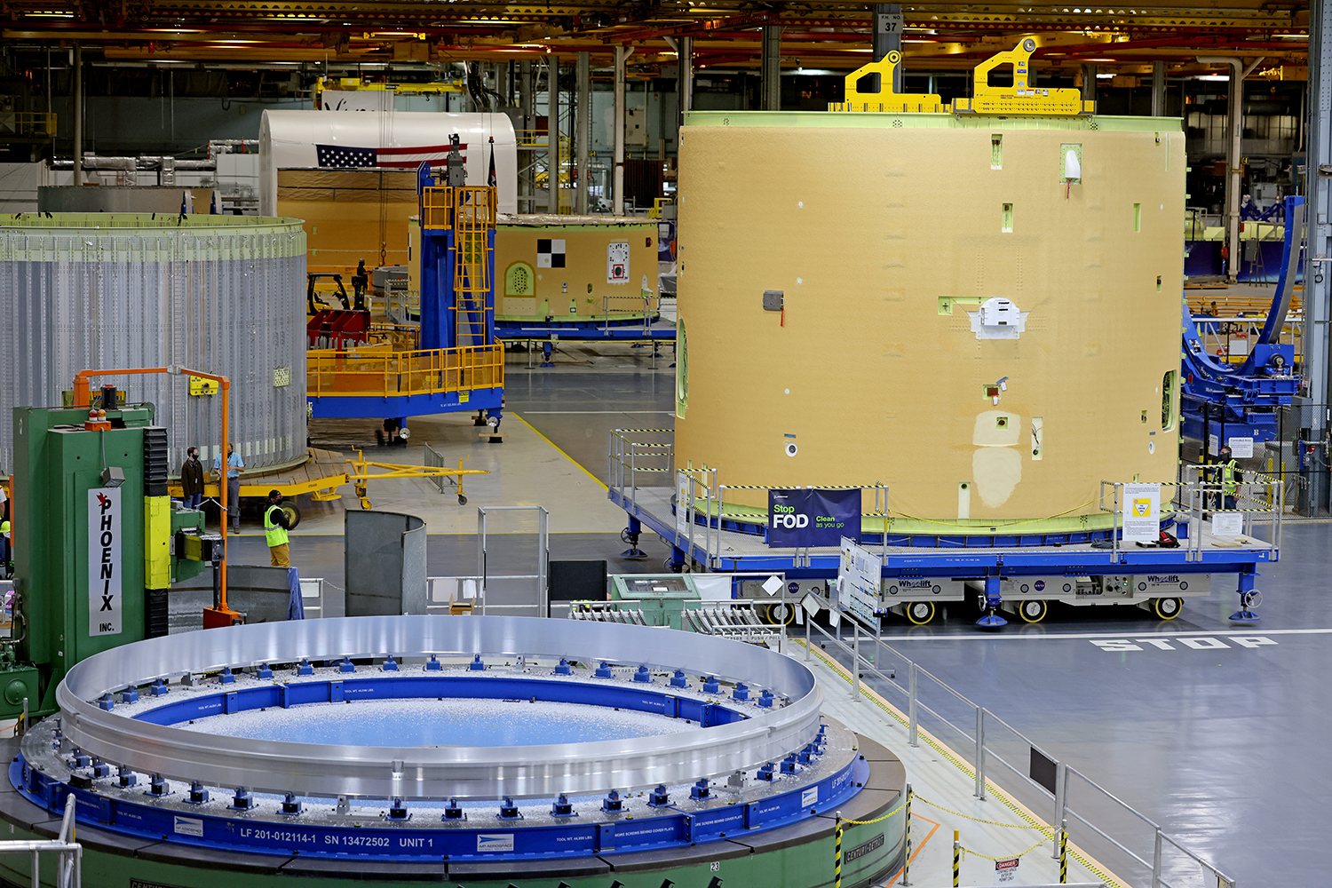 NASA Begins Major Assembly of Rocket Stage for First Crewed Artemis ...